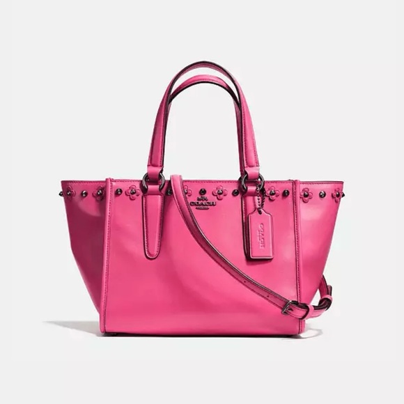 Coach | Bags | Nwt Coach Mini Crosby Carryall Wfloral Rivets | Poshmark